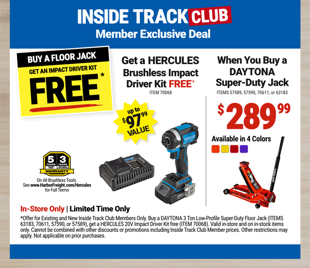 Members Only Free $97.99 HERCULES Impact Driver Kit Offer! Join Now ...