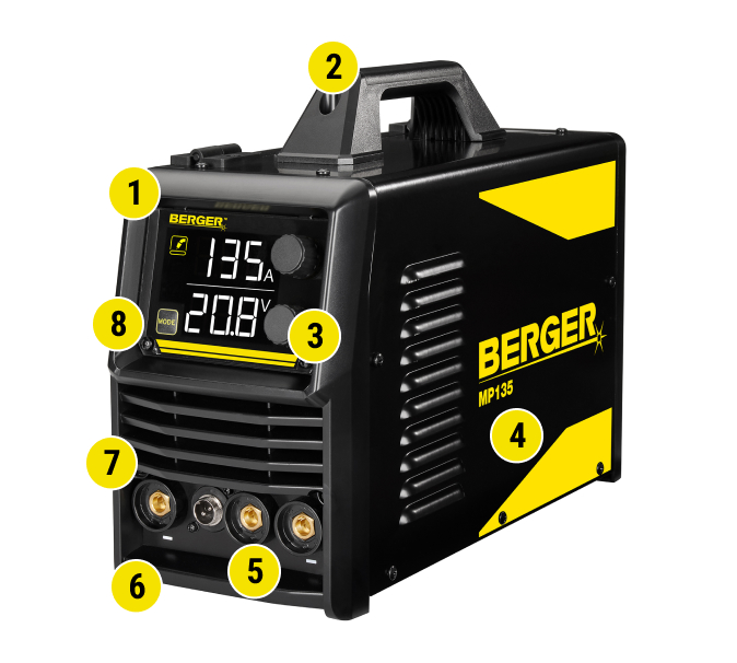 3-in-1, 135 Amp Multiprocess Welder with 120V Input