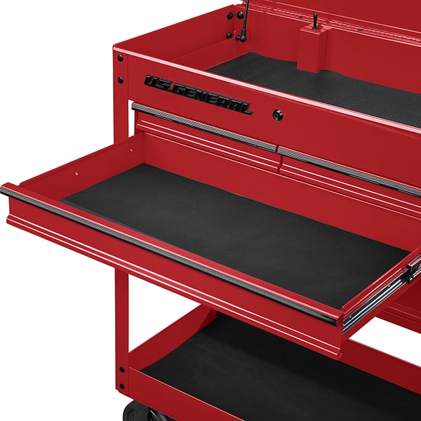 30 in., 4-Drawer Tech Cart, Black