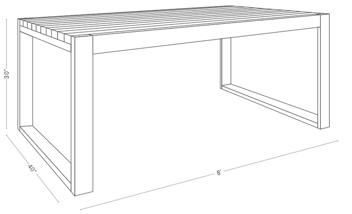 Modern Outdoor Dining Table | DIY Projects and Ideas